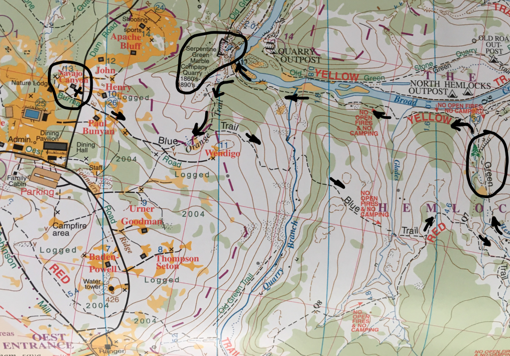 Broad Creek Hemlock Hike Report - Cub Scouts Pack 802